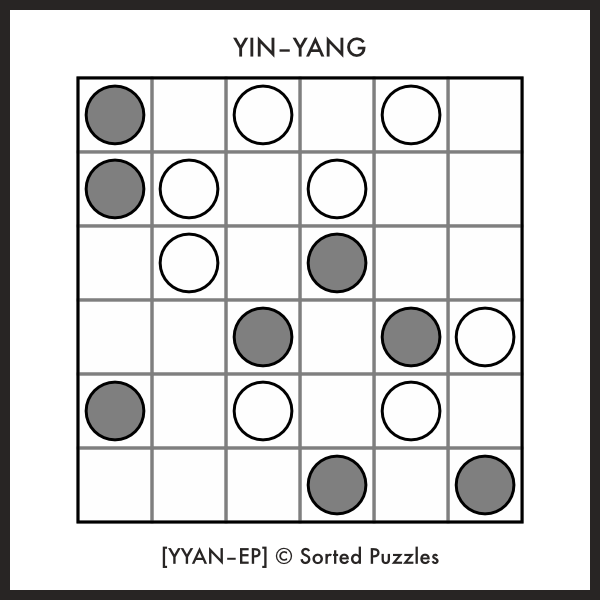 Yin-Yang [YYAN-3-003P] - Sorted Puzzles