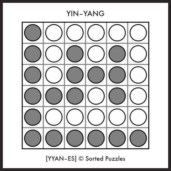 Yin-Yang [YYAN-3-003P] - Sorted Puzzles