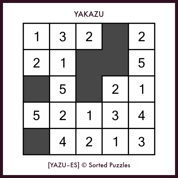 Yakazu [YAZU-3-008P] - Sorted Puzzles