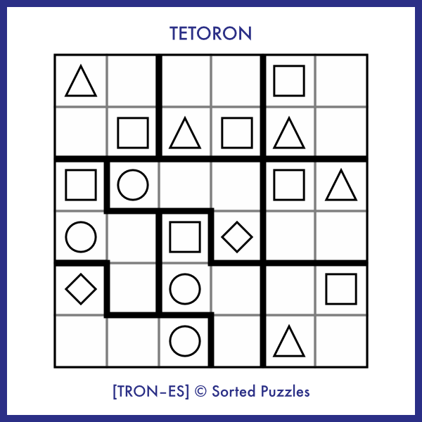 Tetoron [TRON-3-003P] - Sorted Puzzles